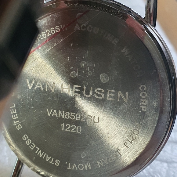 Van Heusen | Accessories | Van Heusen Silverblue Sapphire Diamond Mens ...